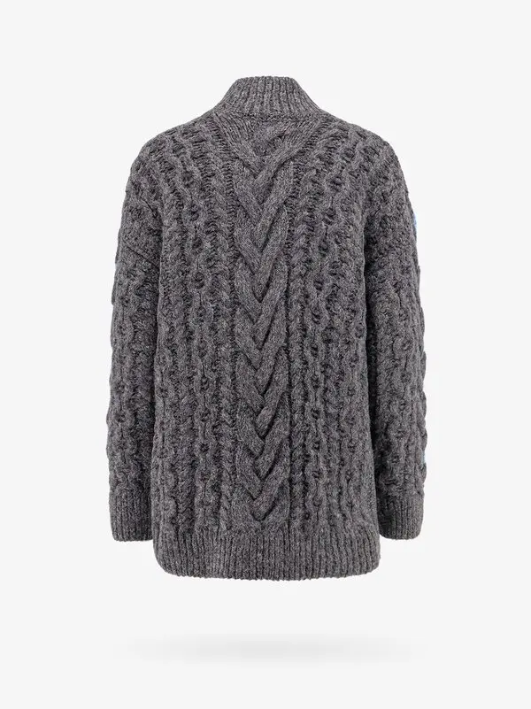 Stella McCartney Bicolor Alpaca Blend Turtleneck Sweater - Blue