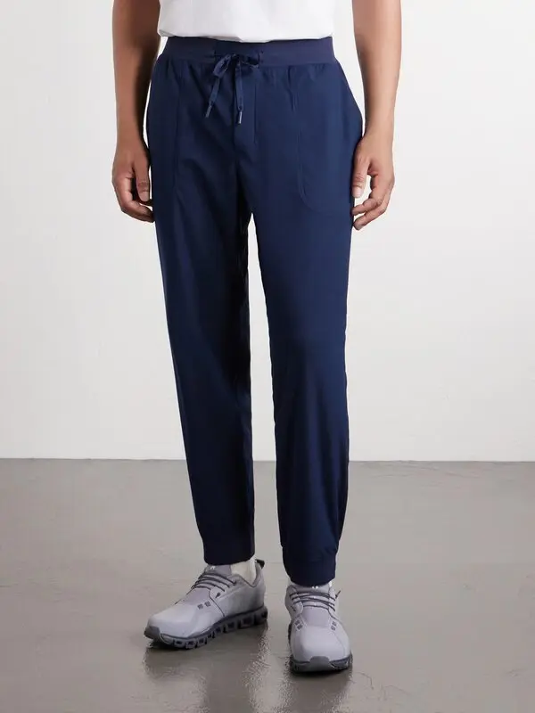 Lululemon Abc Tapered Recycled-warpstreme™ Drawstring Trousers - Blue