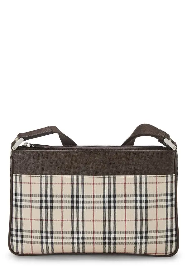 Burberry Jacquard Canvas Crossbody - Brown