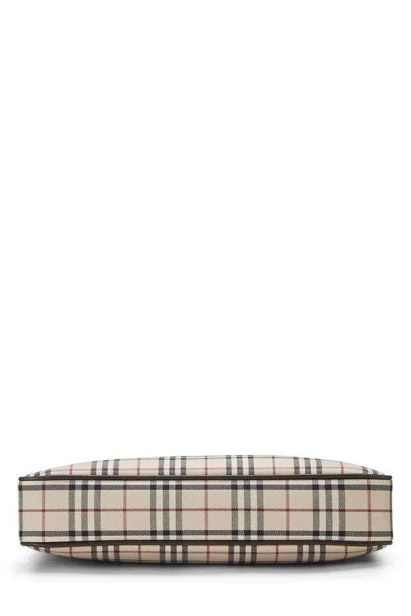 Burberry Check Jacquard Canvas Crossbody Bag - Brown