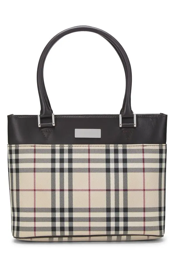 Burberry House Check Jacquard Handbag