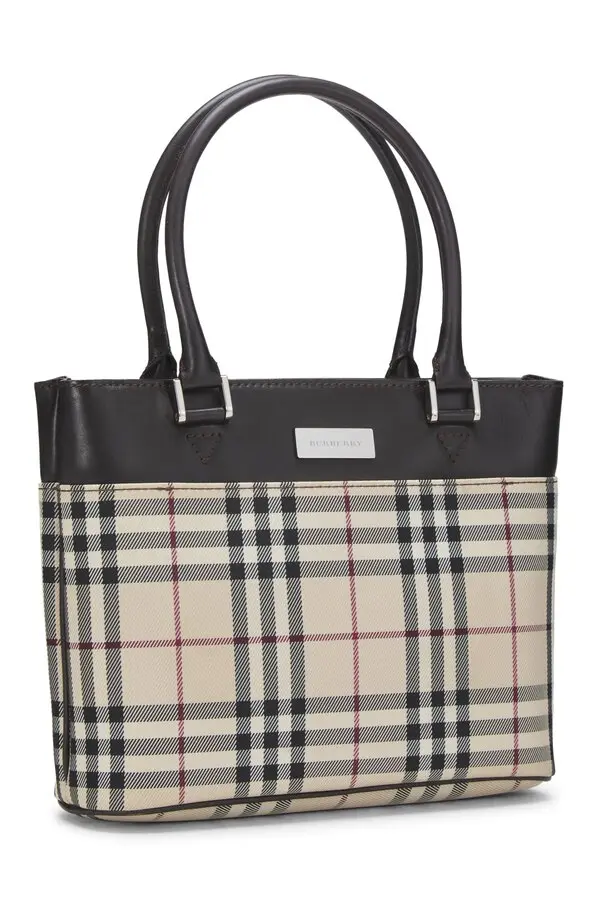 Burberry House Check Jacquard Handbag
