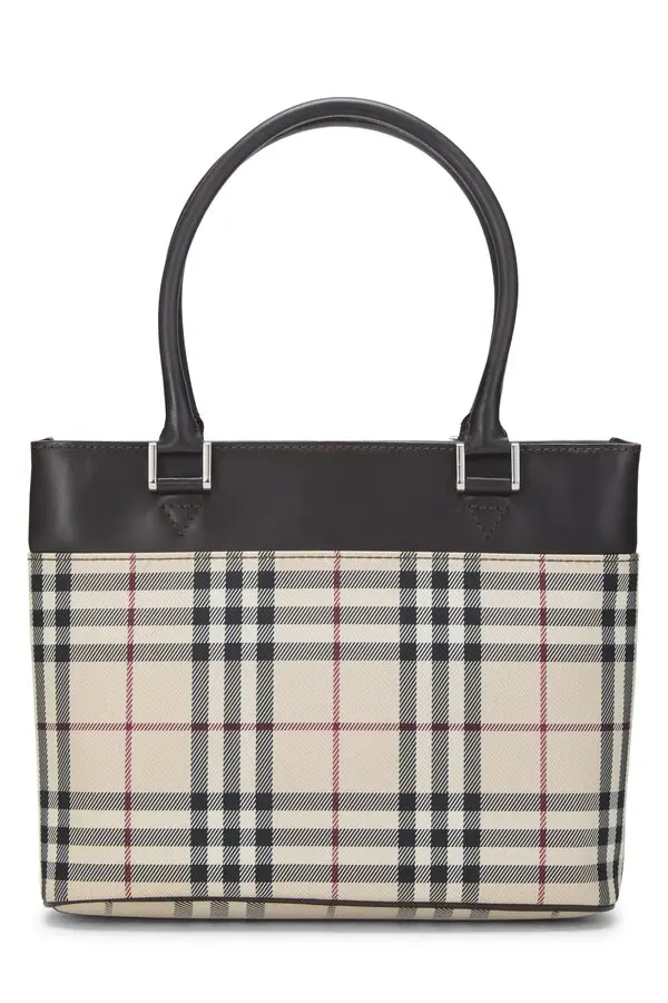 Burberry House Check Jacquard Handbag