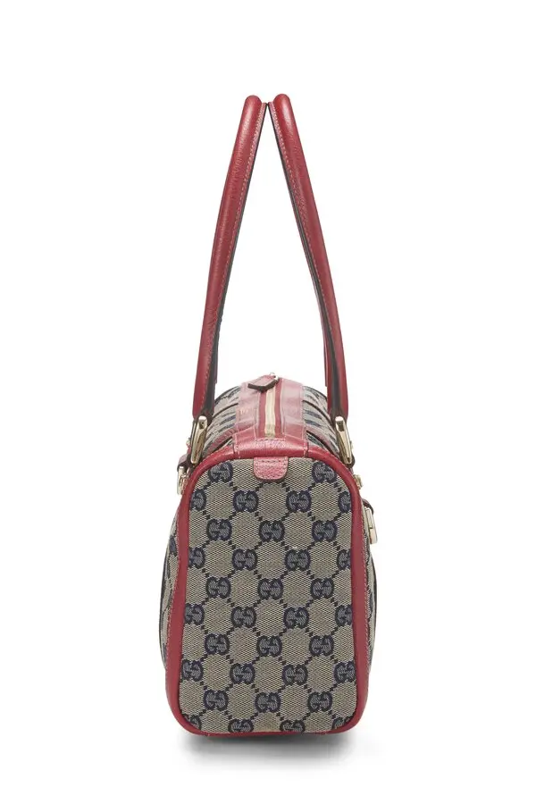 Gucci Original Gg Canvas D-ring Boston Handbag
