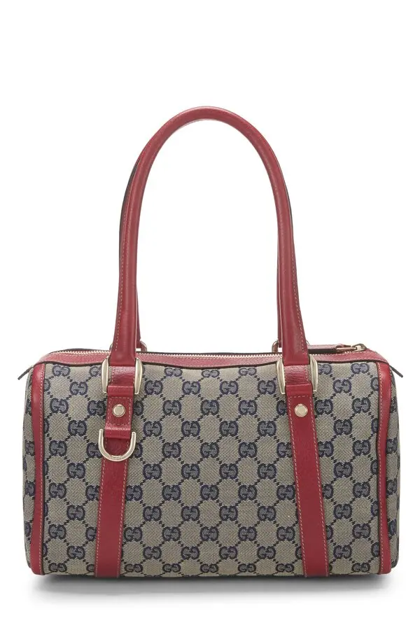 Gucci Original Gg Canvas D-ring Boston Handbag