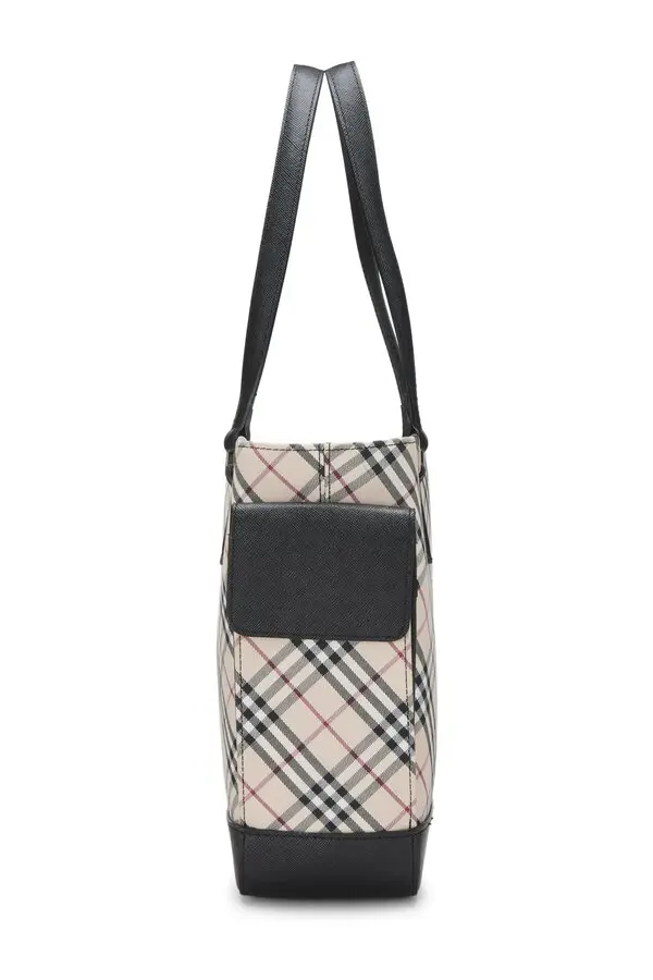 Burberry Check Jacquard Tote - Black