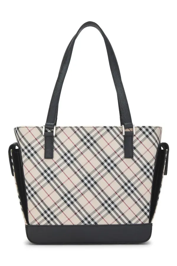 Burberry Check Jacquard Tote - Black