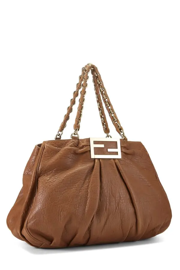 Fendi Leather Mia Hobo Bag