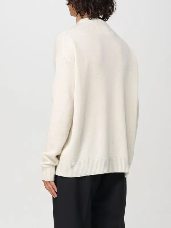 JIL SANDER Crew Neck Sweater - White