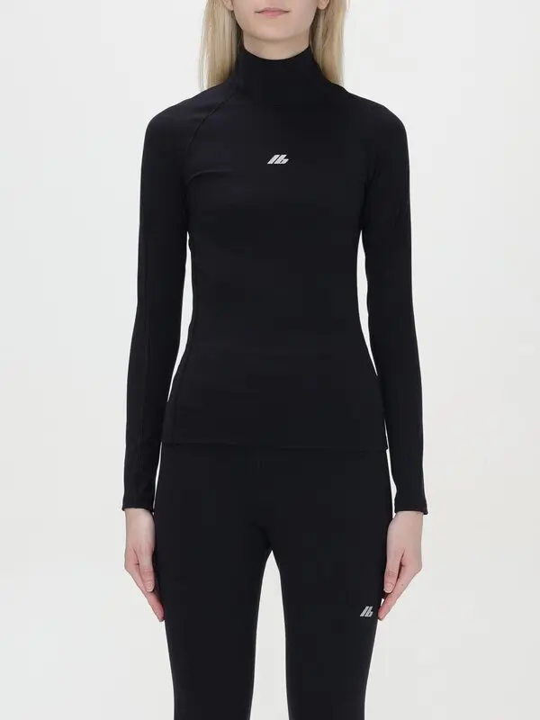 Balenciaga Long Sleeve High Neck Top - Black