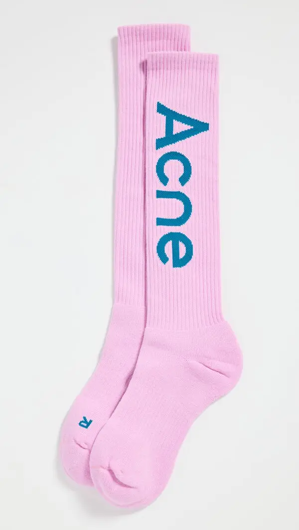 Acne Studios Logo Socks