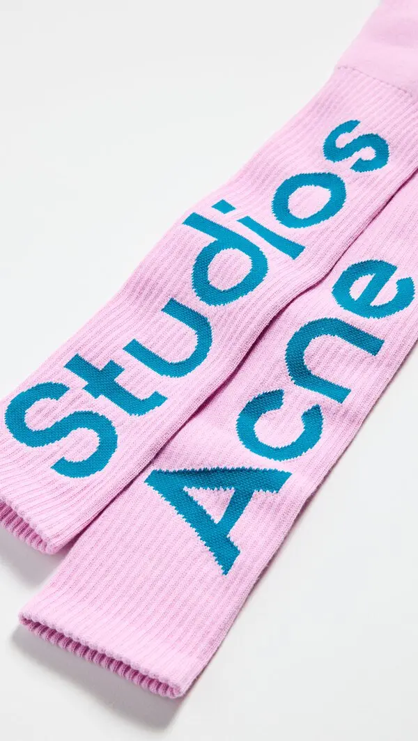 Acne Studios Logo Socks