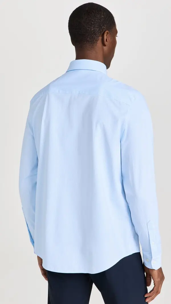 RHONE Commuter Shirt Classic Fit - Blue Stripe
