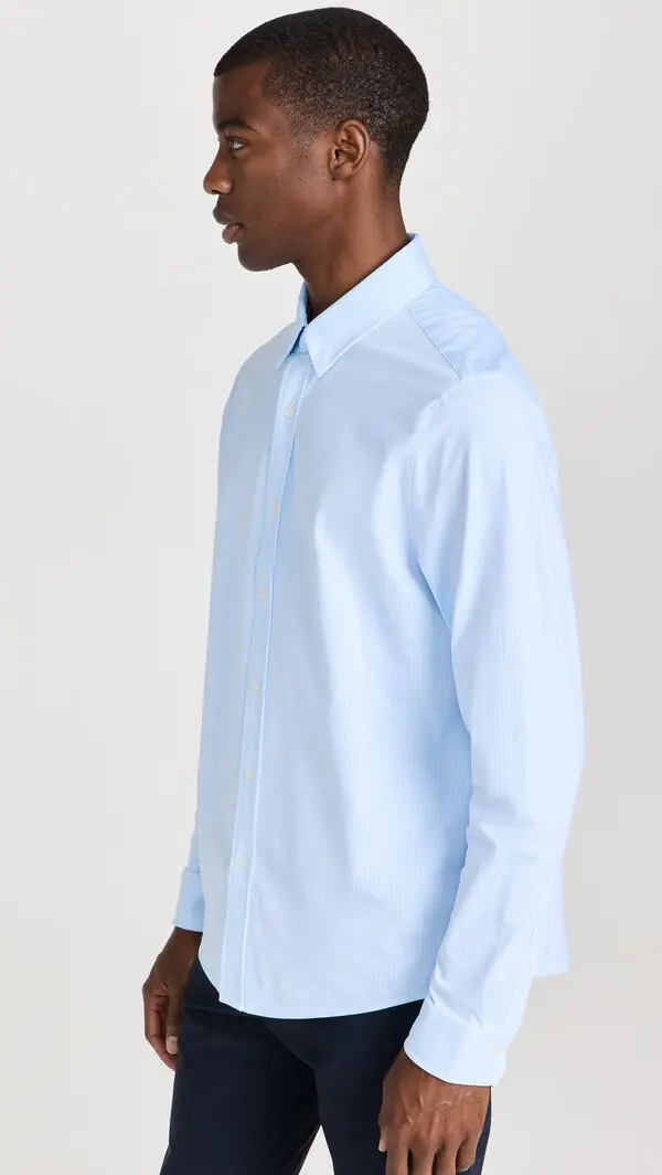 RHONE Commuter Shirt Classic Fit - Blue Stripe