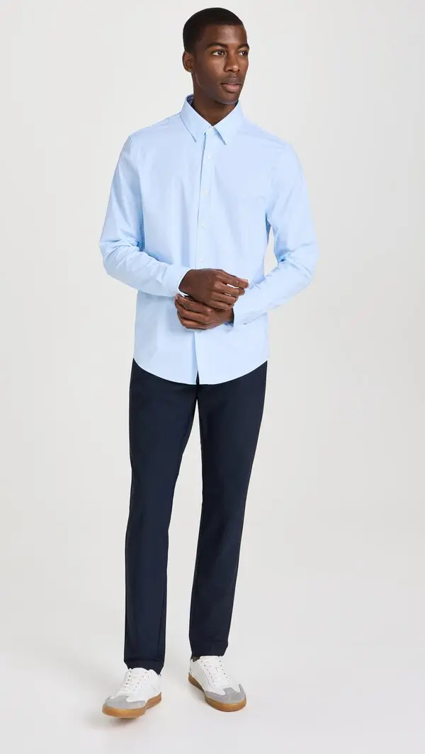 RHONE Commuter Shirt Classic Fit - Blue Stripe