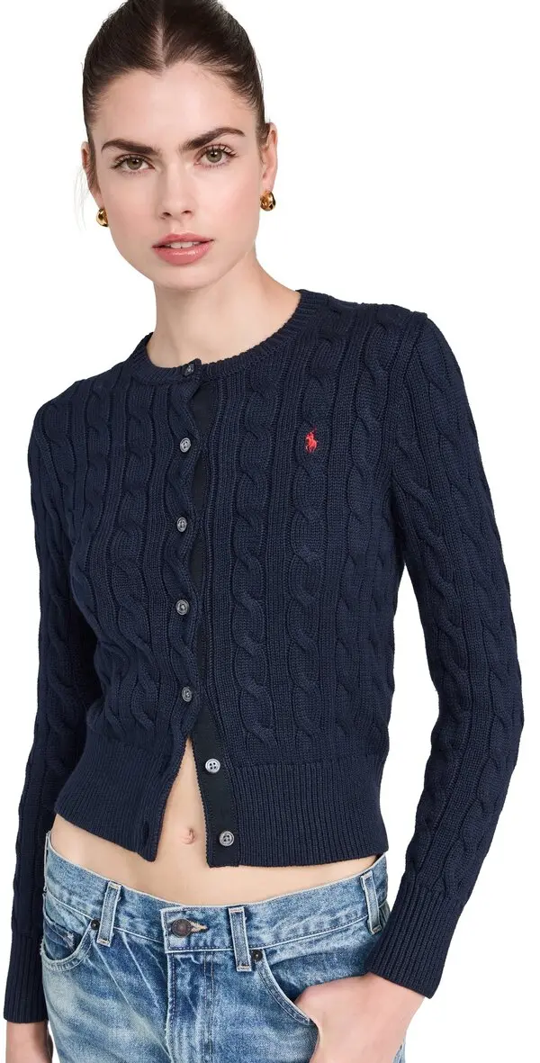 Polo Ralph Lauren Cotton Cable Knit Cardigan