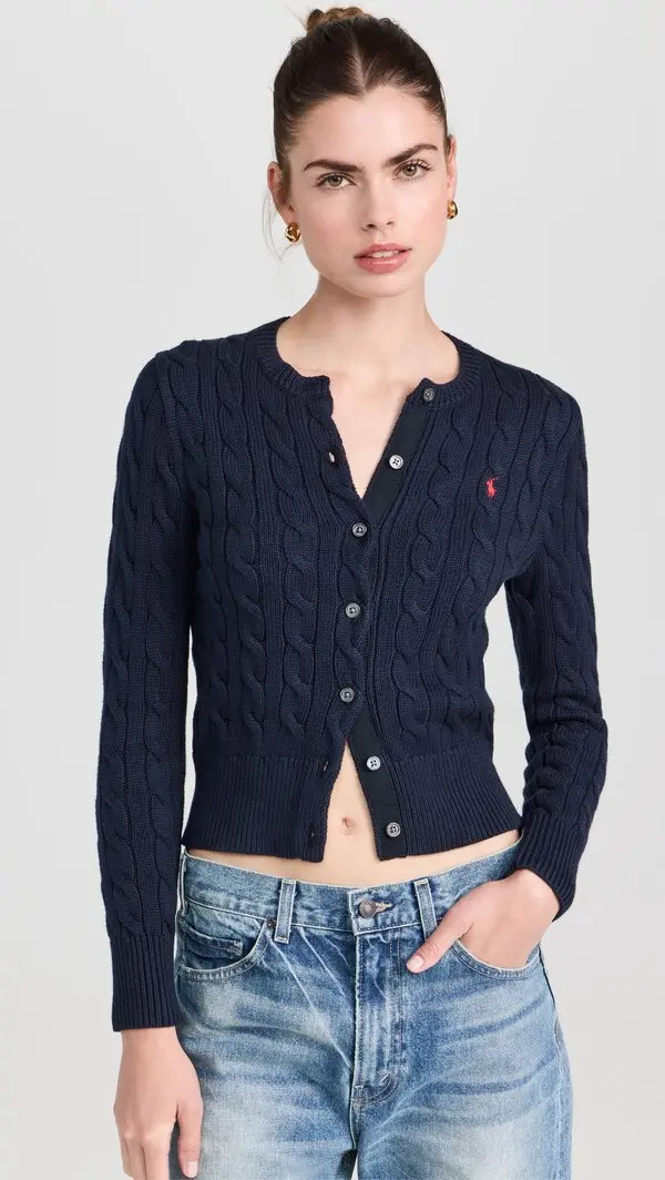 Polo Ralph Lauren Cotton Cable Knit Cardigan