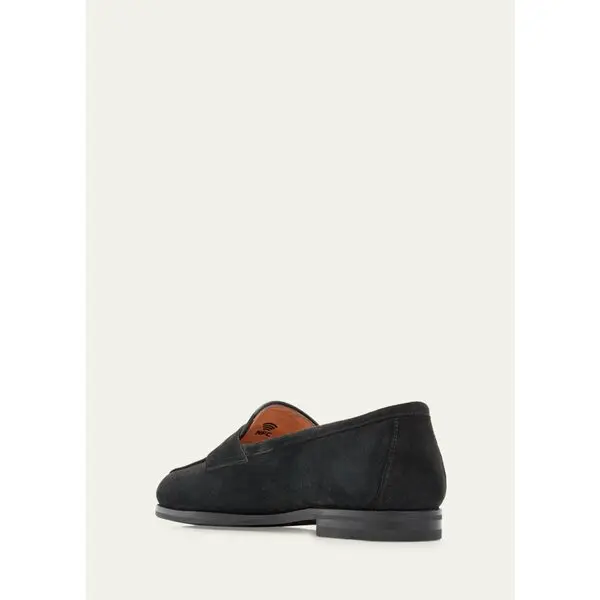 Santoni Carla Suede Penny Loafers