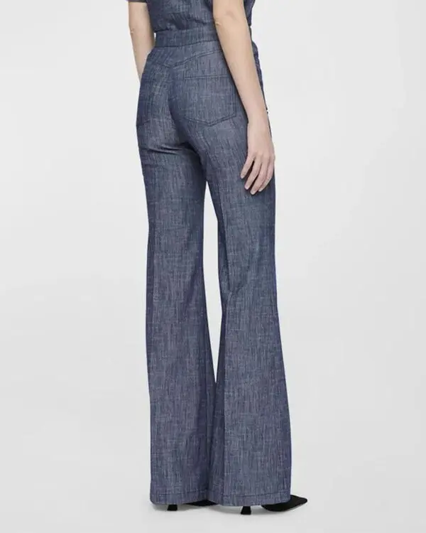 CALLAS MILANO Tonne High-rise Flared Denim Pants
