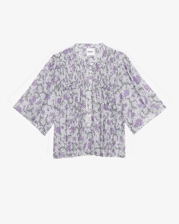 MARANT ETOILE Destiny Blouse - Ecru/lilac