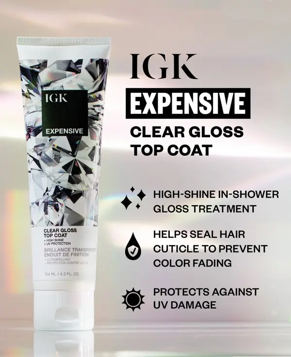 IGK Expensive Clear Gloss Top Coat