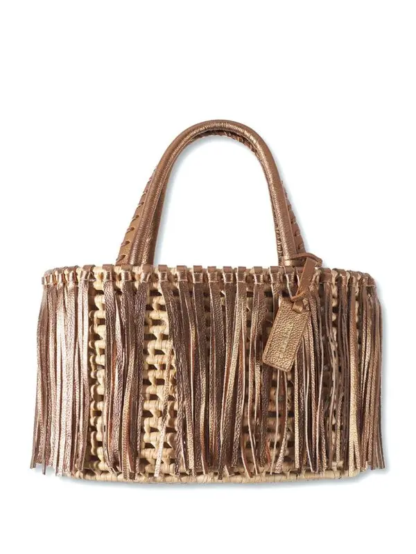 Nannacay Jackie Fringed Tote Bag