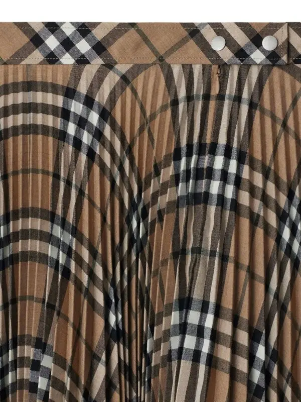 Burberry Vintage Check Wool Skirt