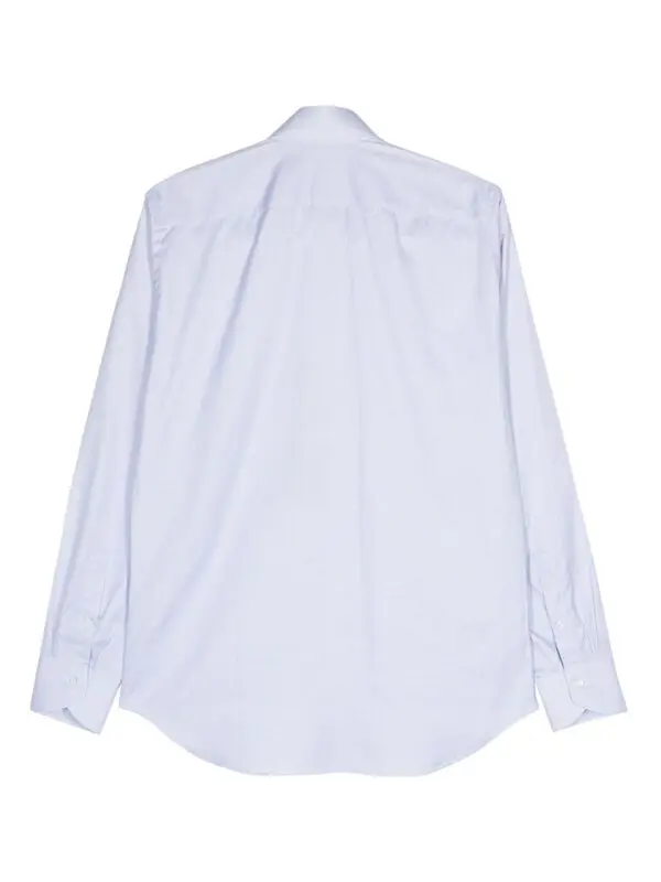 Canali Long-sleeve Cotton Shirt - Blue