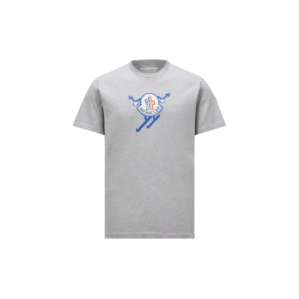 MOCLER モンクレール Tシャツ XL スキー Moncler Ski Logo Cotton T-Shirt - Grey | Editorialist