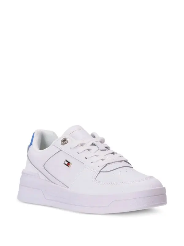 Tommy Hilfiger Flag Basket Panelled Sneakers - White