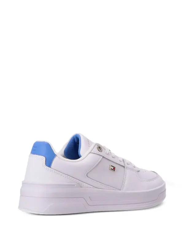 Tommy Hilfiger Flag Basket Panelled Sneakers - White