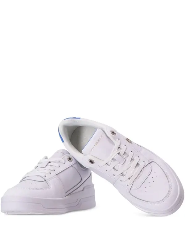 Tommy Hilfiger Flag Basket Panelled Sneakers - White