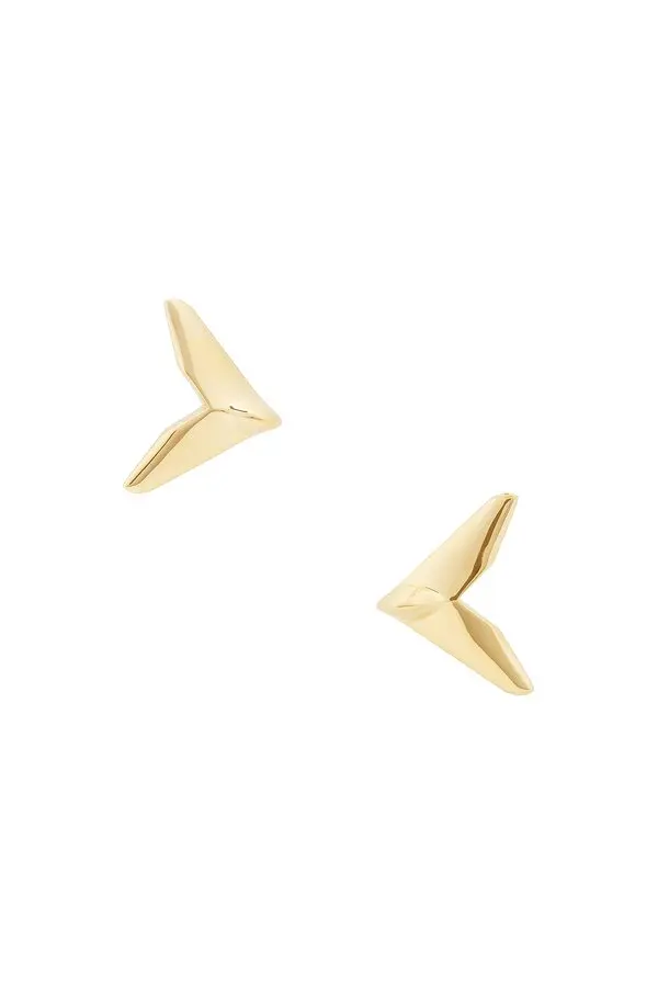 Bottega Veneta Wing Earrings - Yellow Gold