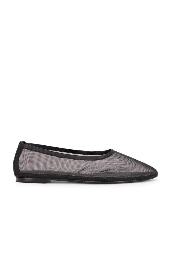 Staud Alba Ballerinas - Black Mesh