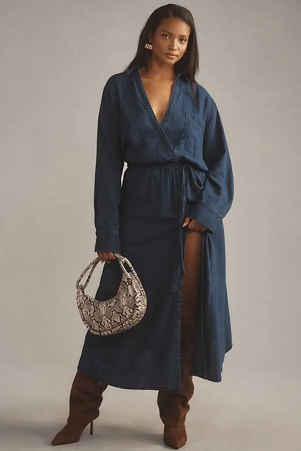 wave line dress Ocean Waves Dress-Blue Extra large