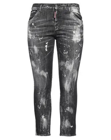 Dsquared2 Distressed High Waisted Tapered Jeans