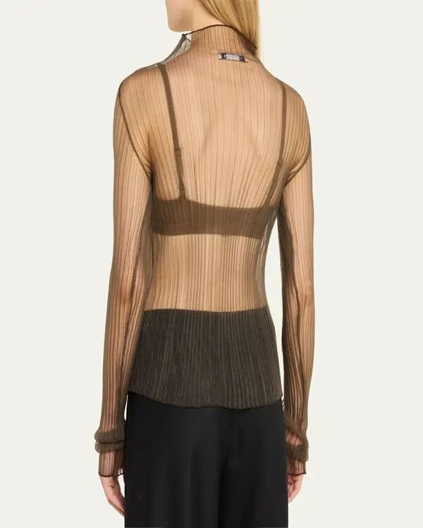 AISLING CAMPS Modern Mist Plissé Top - Smoke