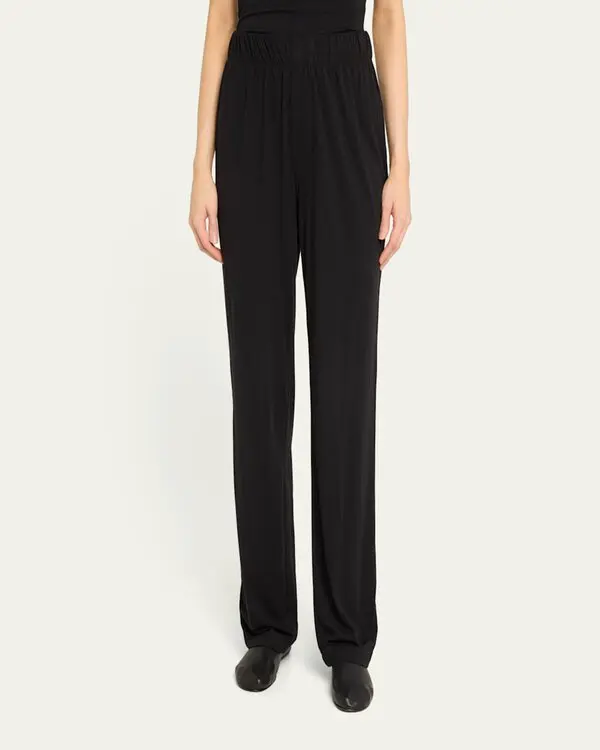 Eterne Terne Waffle-knit Lounge Pants - Black