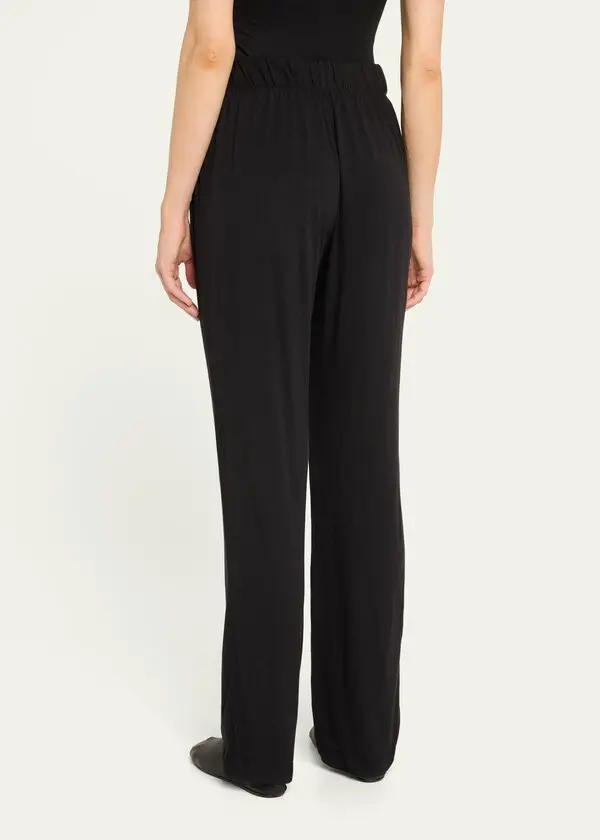 Eterne Terne Waffle-knit Lounge Pants - Black