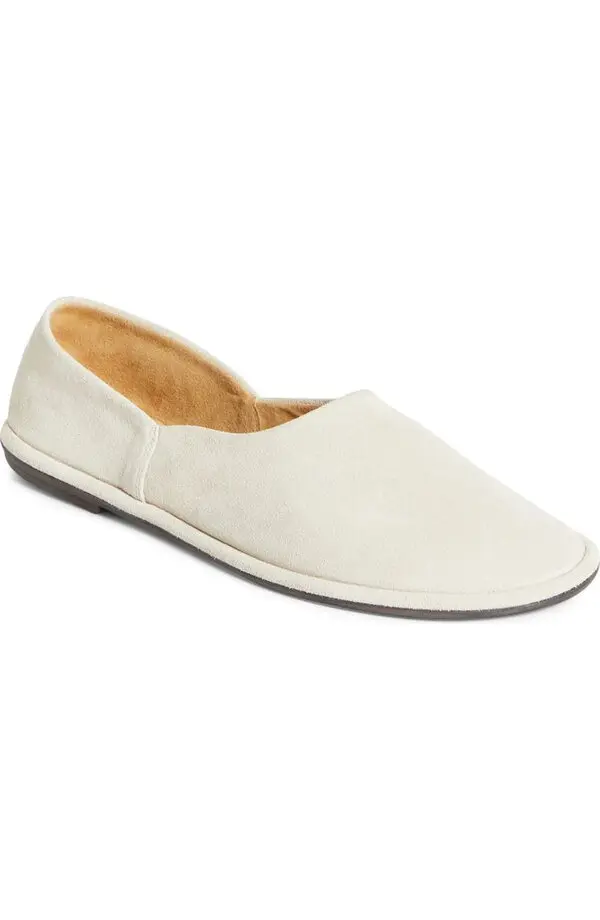 THE ROW Cary Leather Slip-on Flats