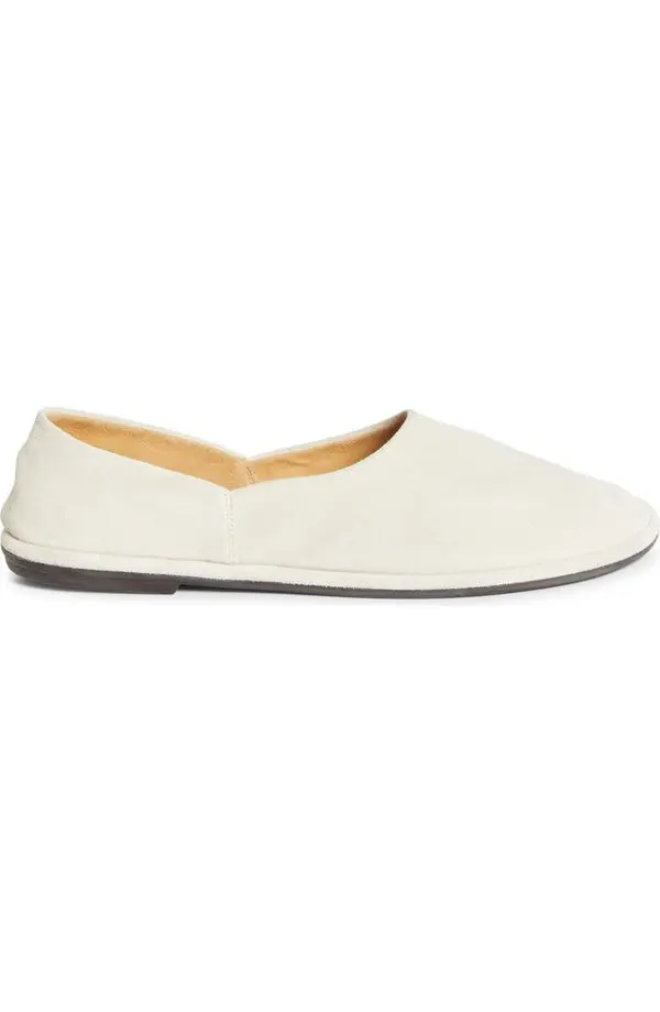 THE ROW Cary Leather Slip-on Flats