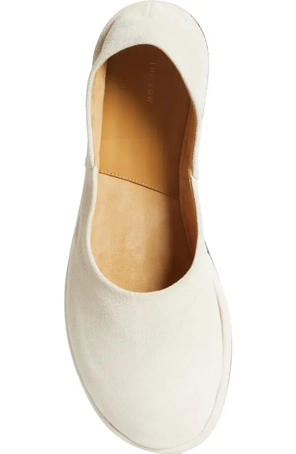THE ROW Cary Leather Slip-on Flats