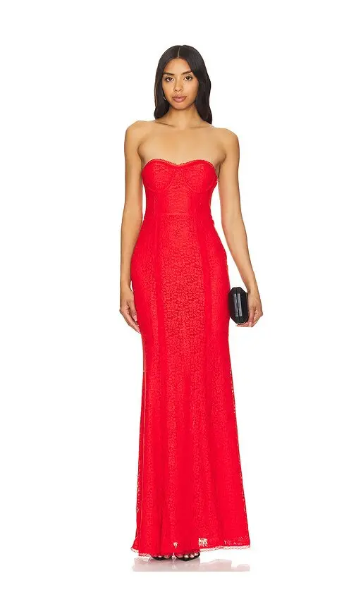Majorelle Mari Elena Gown - Cherry Red