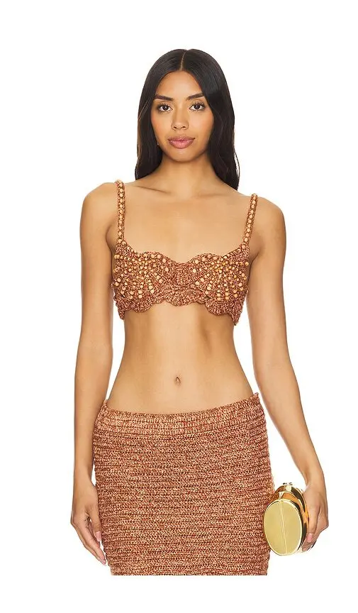 Retrofete Bellini Top - Metallic Brown