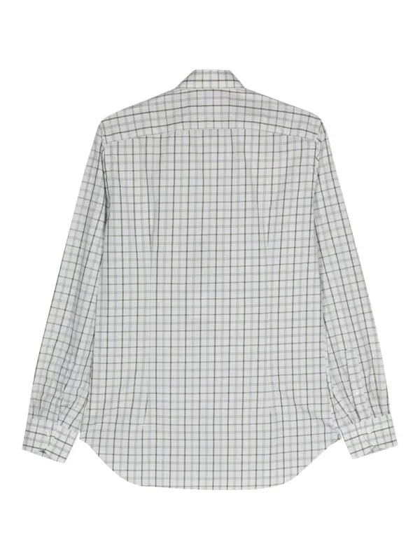 Canali Check-pattern Cotton Shirt