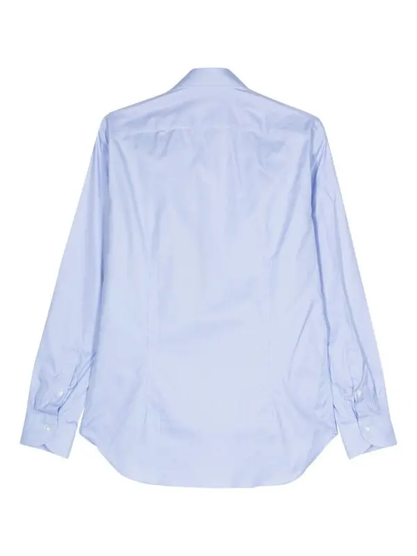 Canali Long-sleeve Cotton Shirt - Blue
