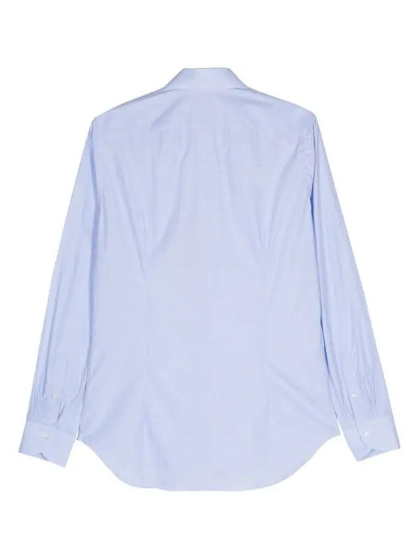Canali Check-pattern Cotton Shirt