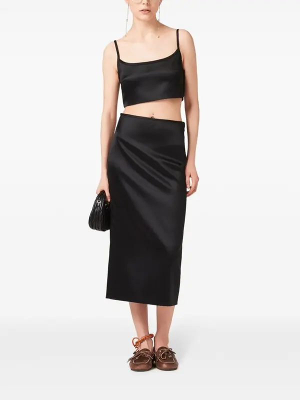 Miu Miu High-waist Midi Skirt