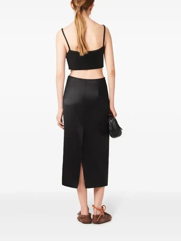 Miu Miu High-waist Midi Skirt