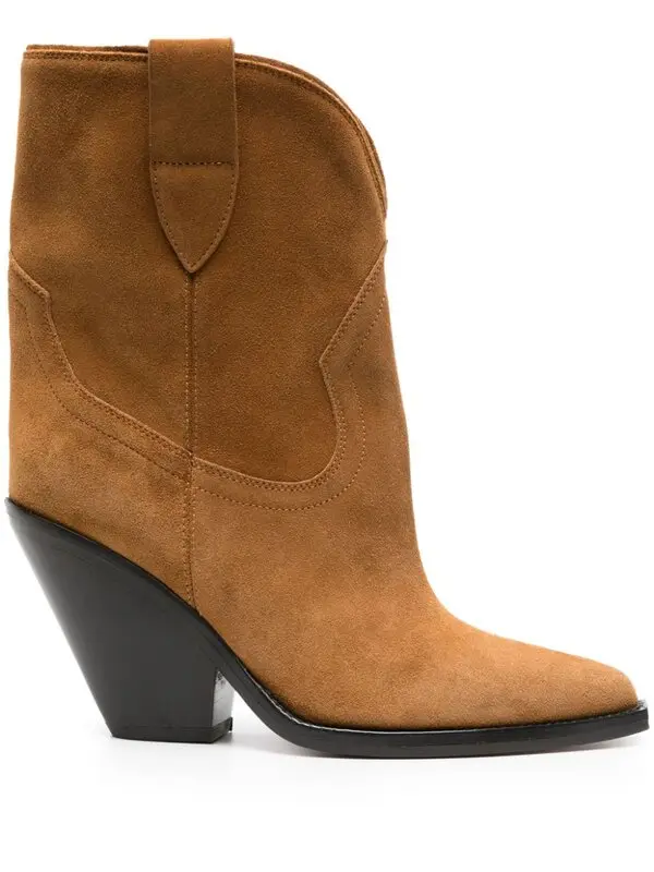 Isabel Marant Étoile Leyane 90mm Suede Boots - Brown